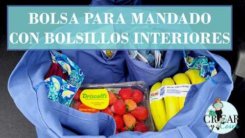 Bolsa Para Mandado con Bolsillos Interiores | Crear y Coser
