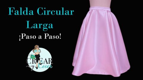Cómo Hacer Falda Circular Larga con Cierre Invisible | Crear y Coser